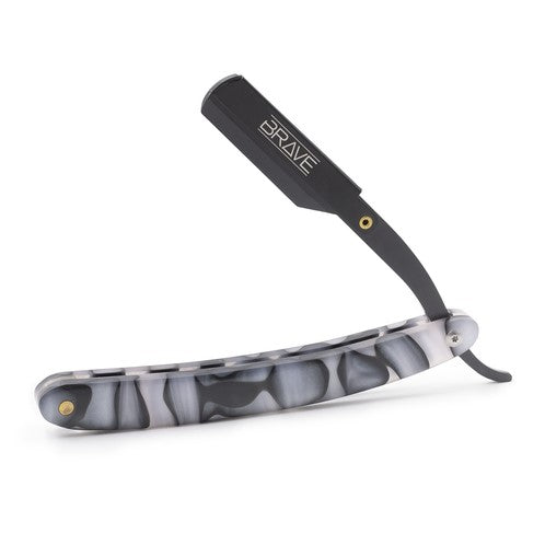 Marbled Disposable Blade Straight Razor (Clasp) – Brave & Bearded