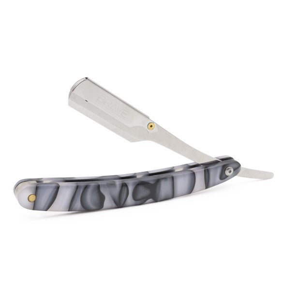 Marbled Disposable Blade Straight Razor (Clasp) – Brave & Bearded